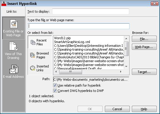 Using Hyperlinks All About CAD