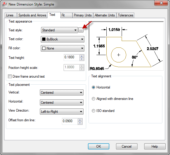 Autocad Dimension Settings
